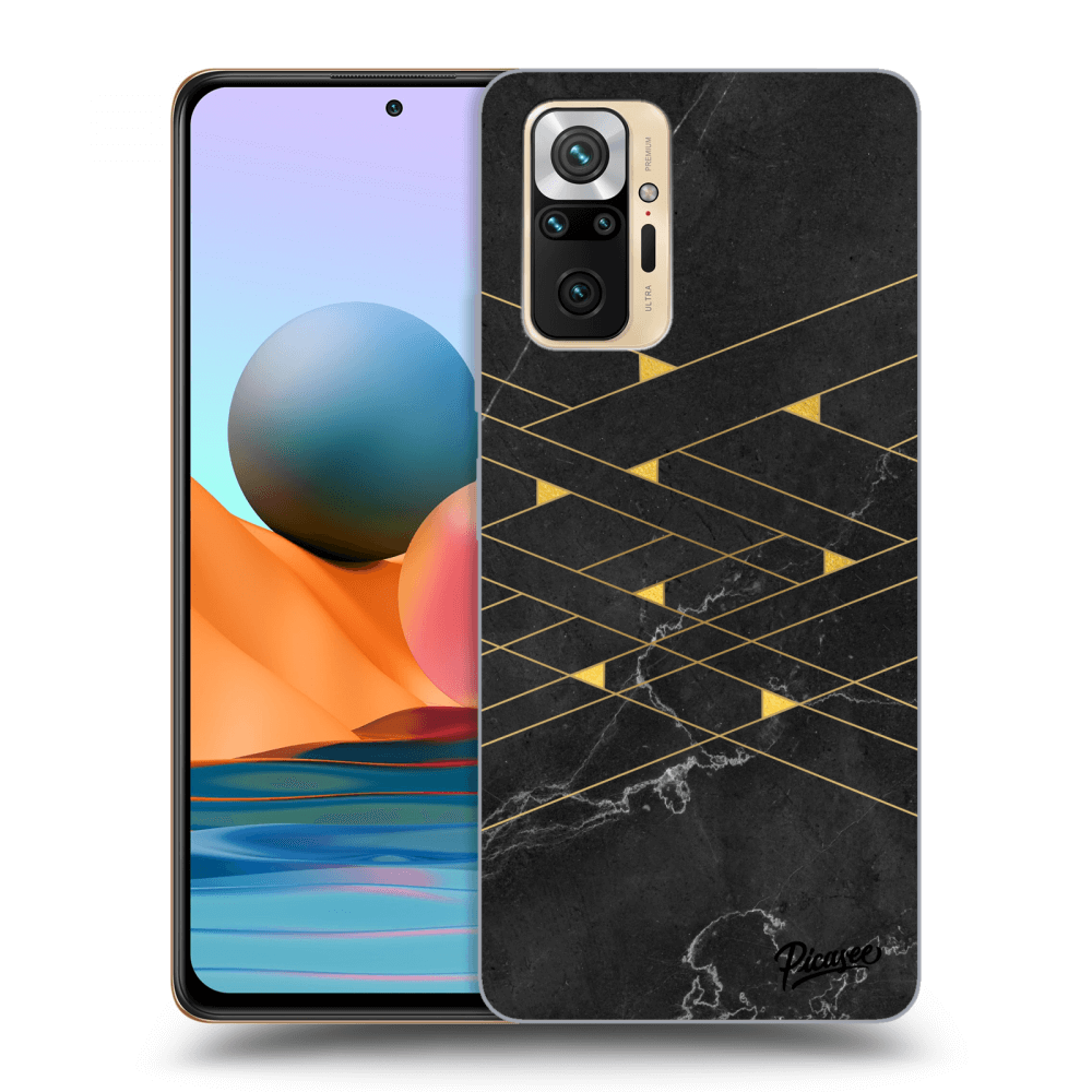 Picasee silikonska prozirna maskica za Xiaomi Redmi Note 10 Pro - Gold ...